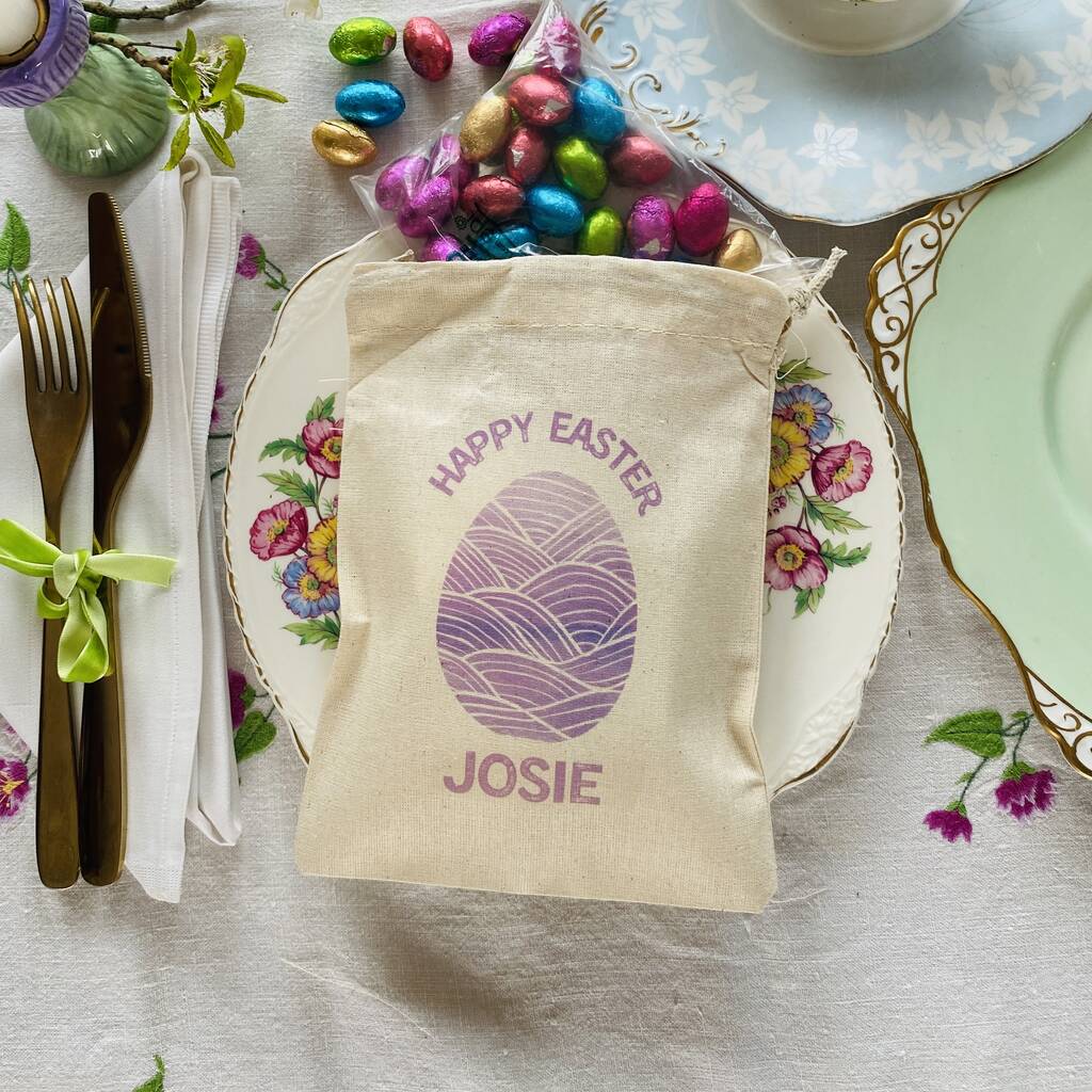 Wave Pattern Egg Bag With Chocolate Eggs By So Close