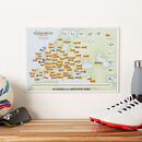 Personalised European Football Grounds Scratch Poster By Maps ...