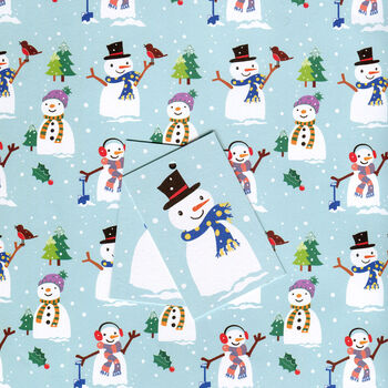 Snowman Wrapping Paper, Snowman Gift Wrap By Vickysworld ...