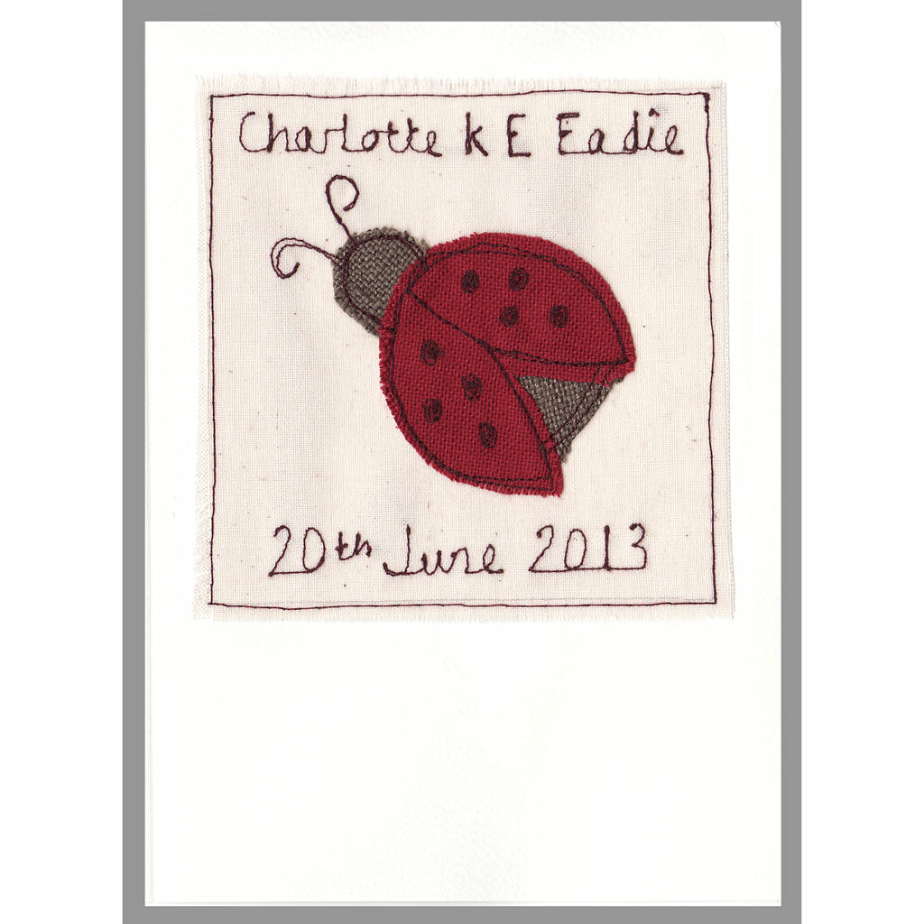 Personalised Ladybird Card For Any Occasion By milly and pip gifts and ...