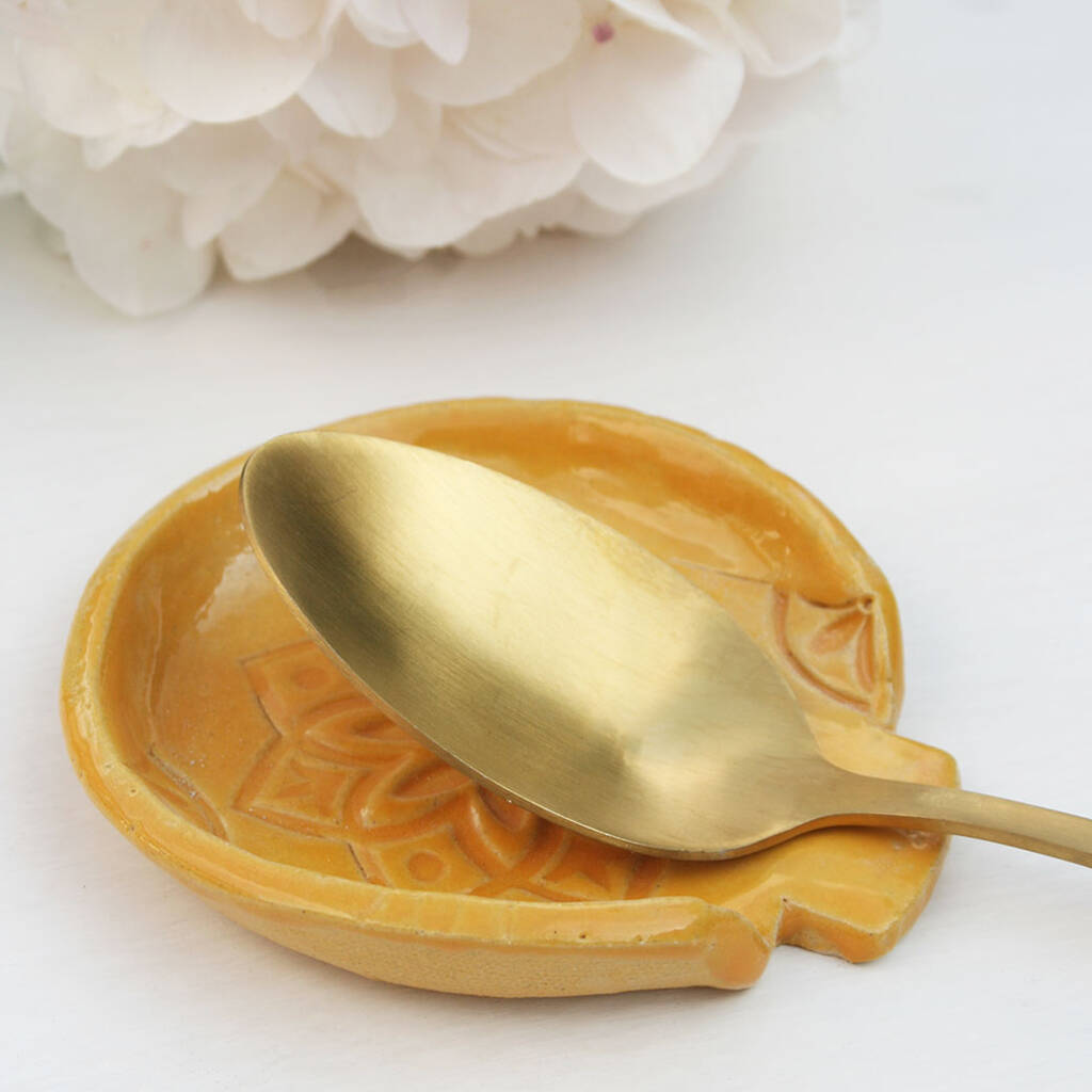 Moroccan Style Mustard Spoon Rest By Juliet Reeves Designs ...