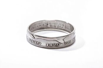 1800's British Shilling Sterling Silver Coin Ring By Mintique of ...
