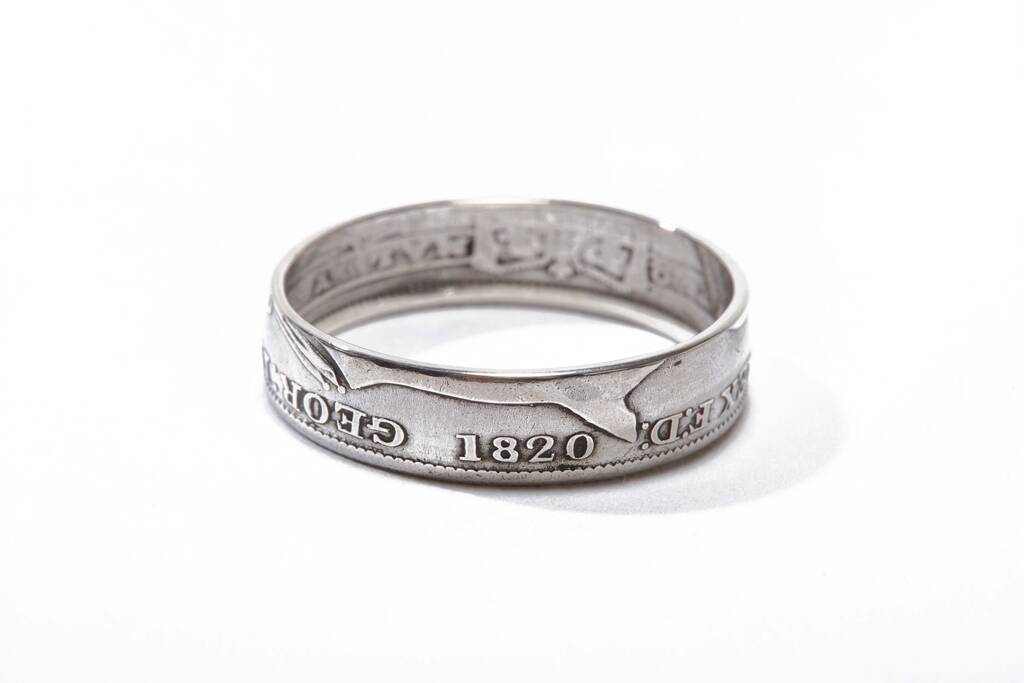 1800's British Shilling Sterling Silver Coin Ring By Mintique of ...