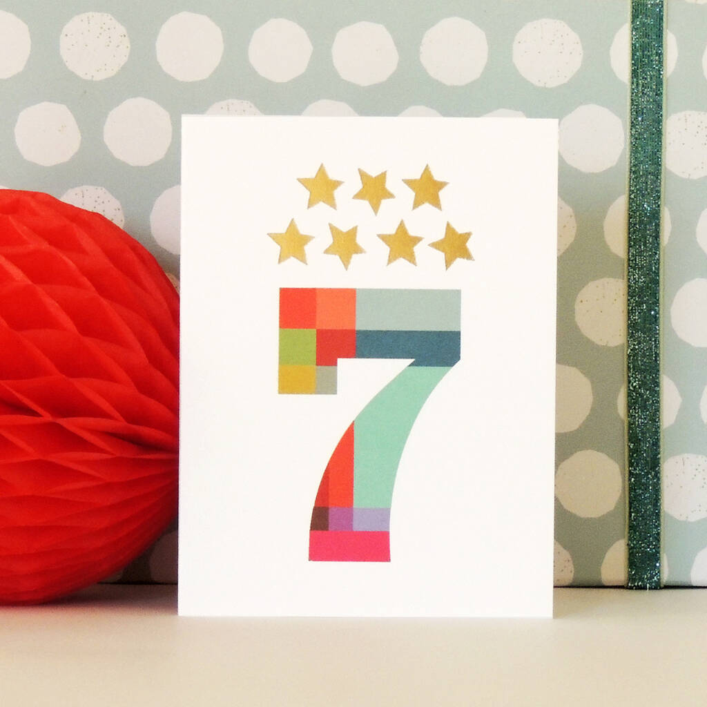 Boys' Seventh Birthday Card Pack By Kali Stileman Publishing ...