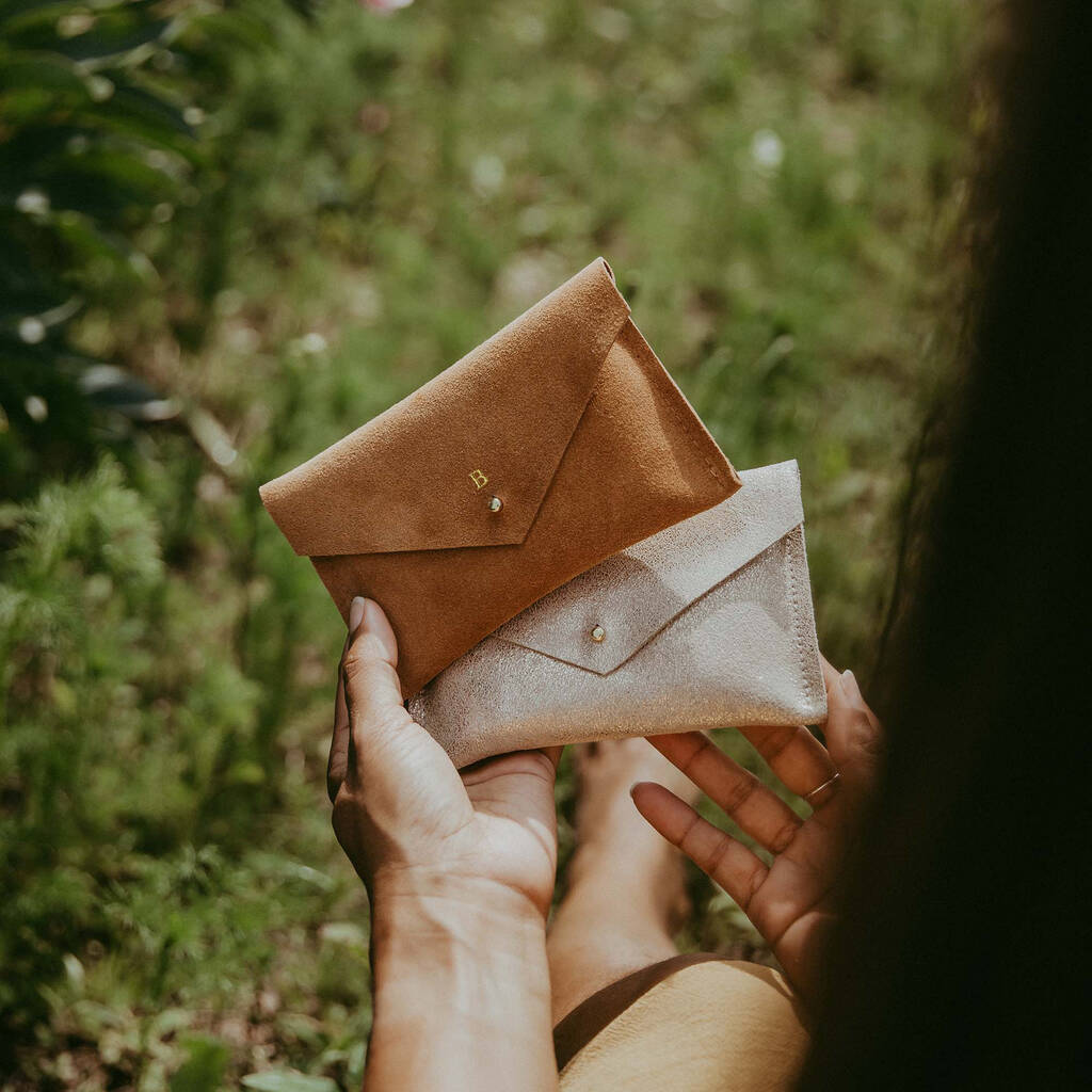 Personalised Suede Purse By Studio Lowen | notonthehighstreet.com