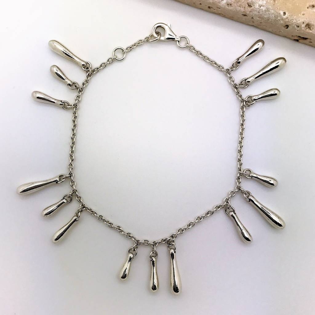 Drop Cluster Bracelet By Lucy Quartermaine | notonthehighstreet.com