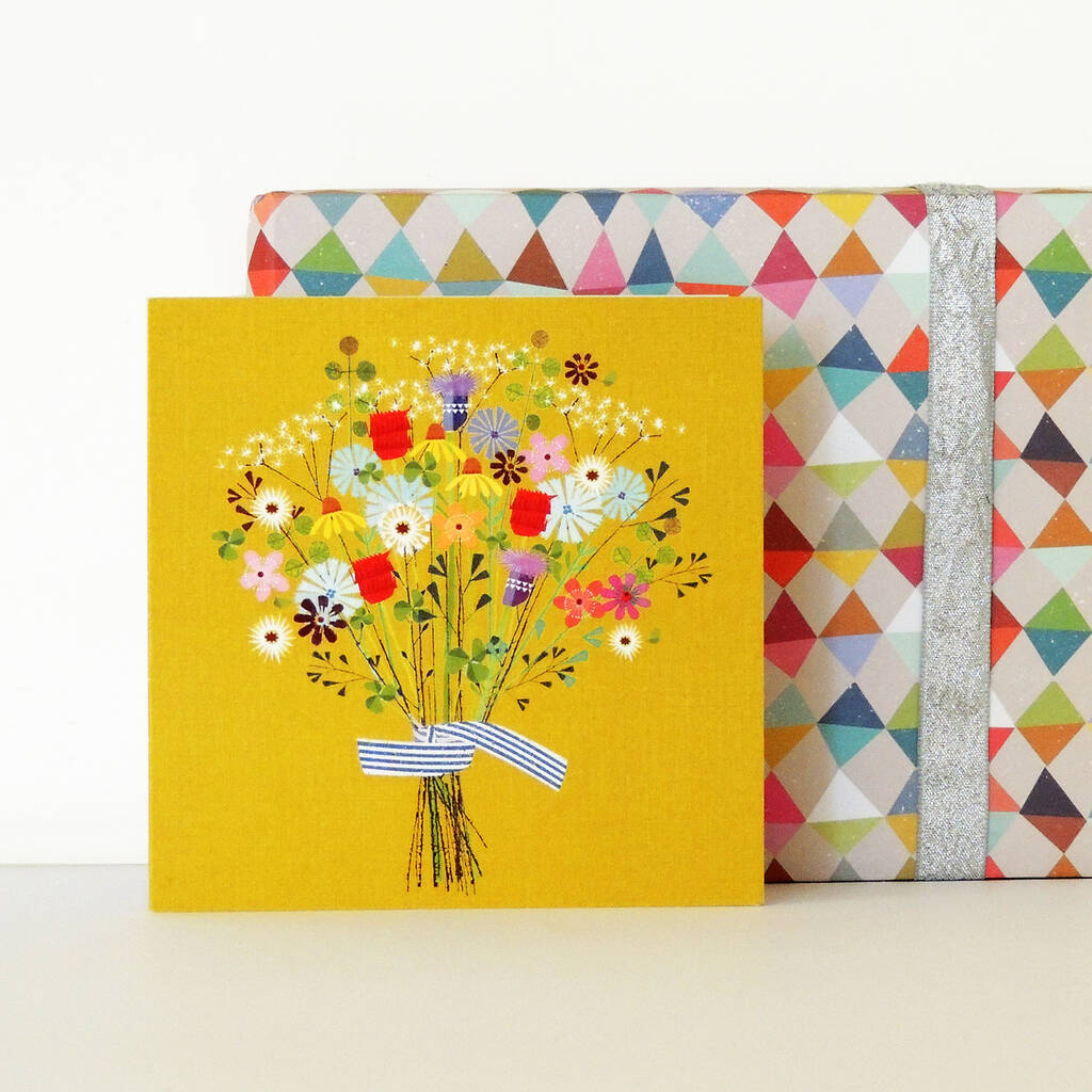 Bunch Of Flowers Card By Kali Stileman Publishing | notonthehighstreet.com