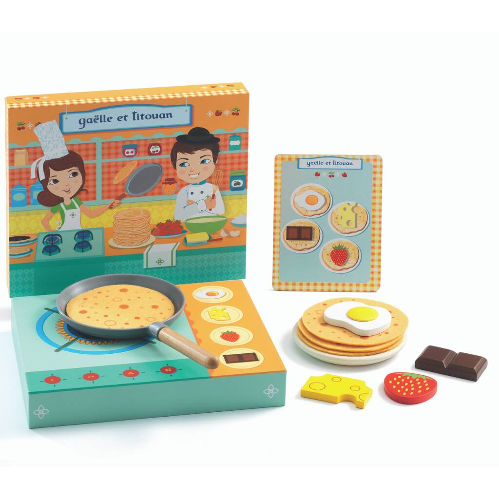 Kids Wooden Pretend Play Pancake Restaurant By Crafts4 Kids ...