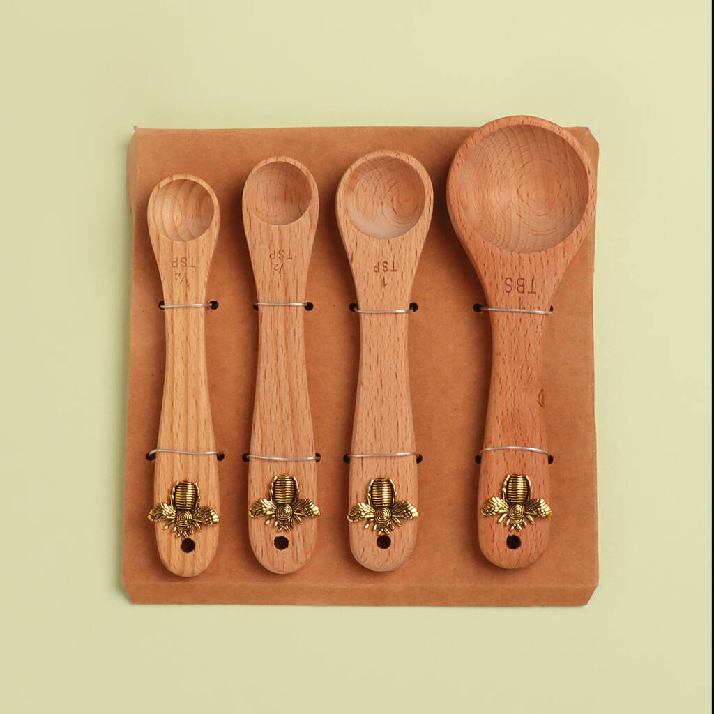 G Decor Set Of Four Bee Measuring Spoons By G Decor ...