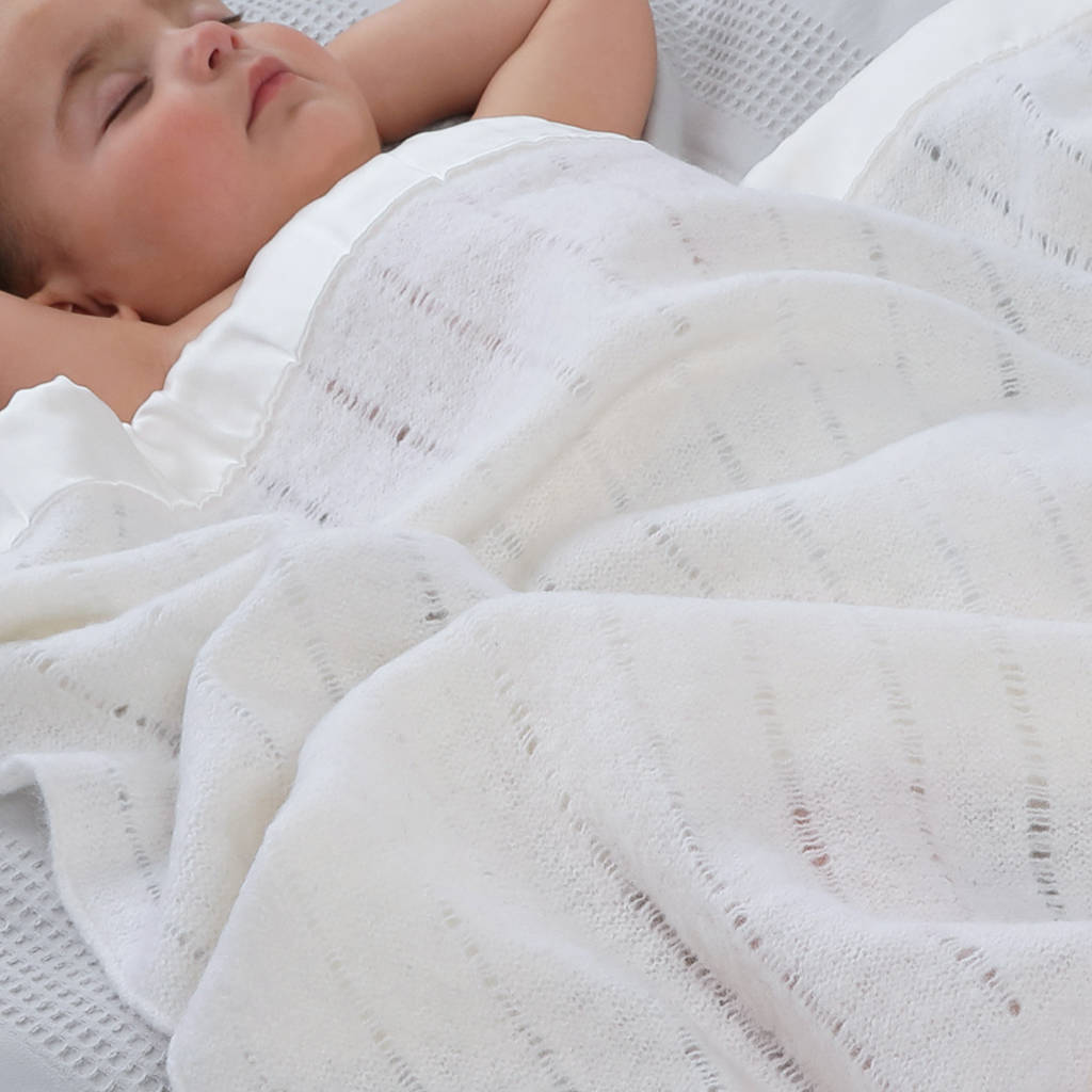 pure cashmere baby blanket by purl english | notonthehighstreet.com