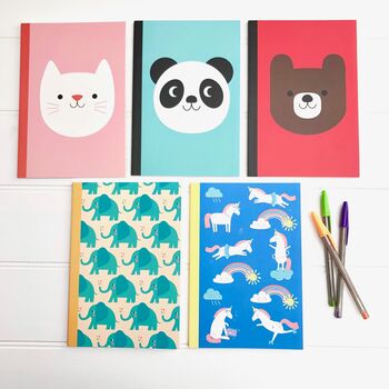 Children's Fun Animal Notebook By Pink Pineapple Home & Gifts ...