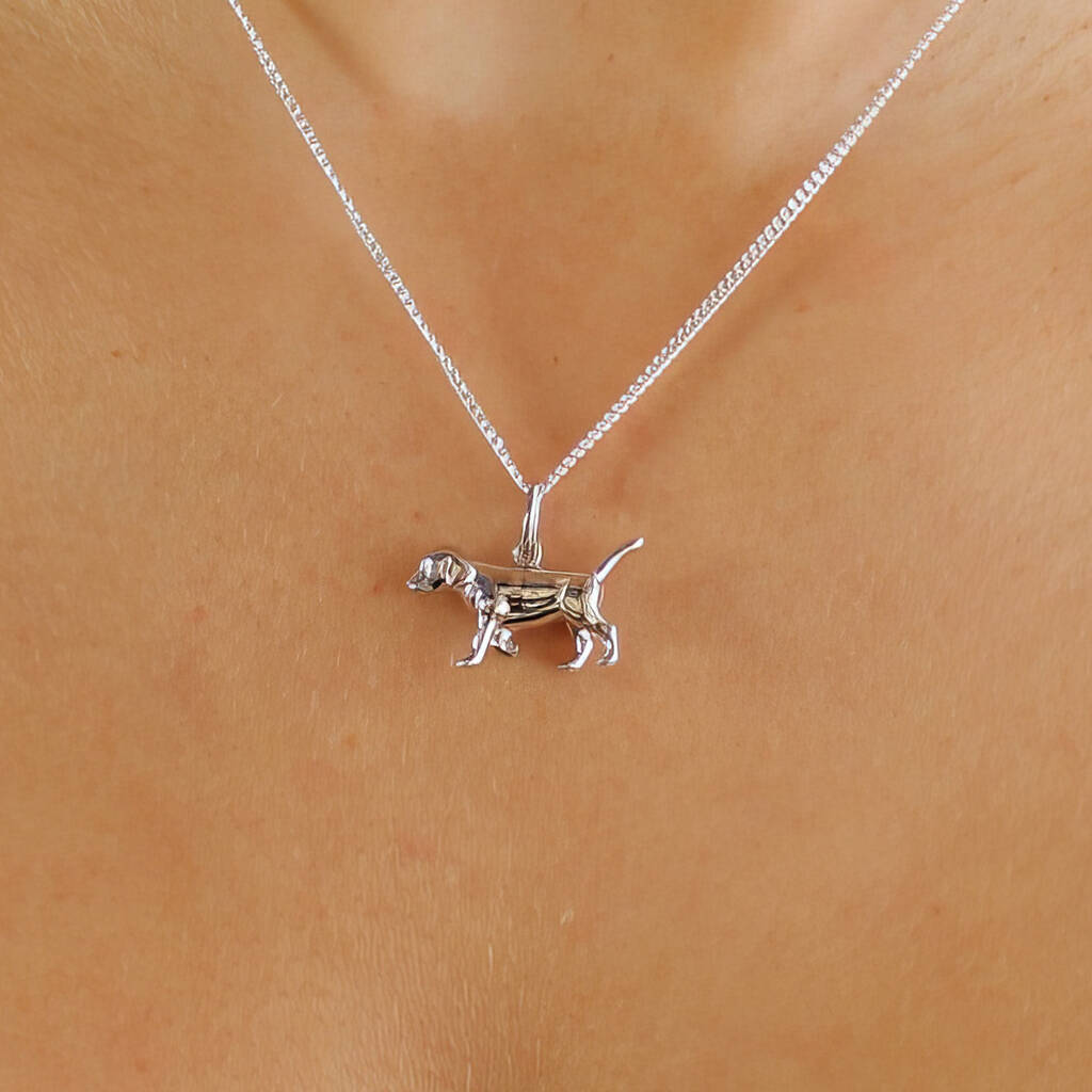 Sterling Silver Labrador Necklace By Songs of Ink and Steel