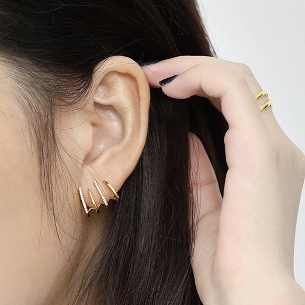 Sterling Silver Claw Earrings By Attic | notonthehighstreet.com
