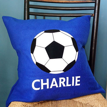Football Personalised Cushion By Nickynackynoo | notonthehighstreet.com