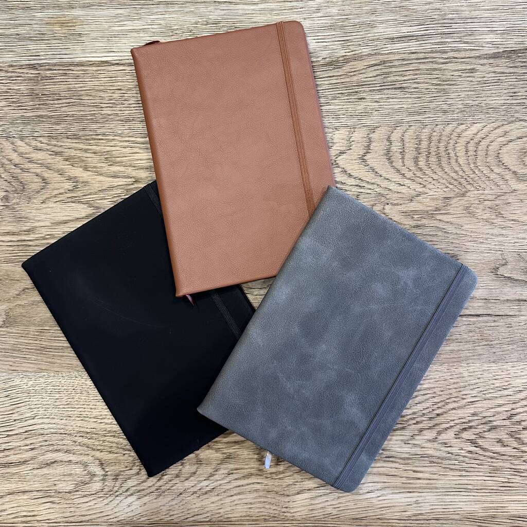 Personalised Faux Leather Teacher Notebook With Drawing Design By The ...