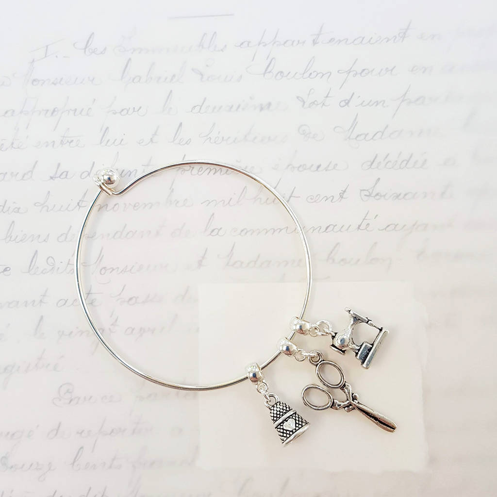 personalised sewing bracelet by zamsoe | notonthehighstreet.com
