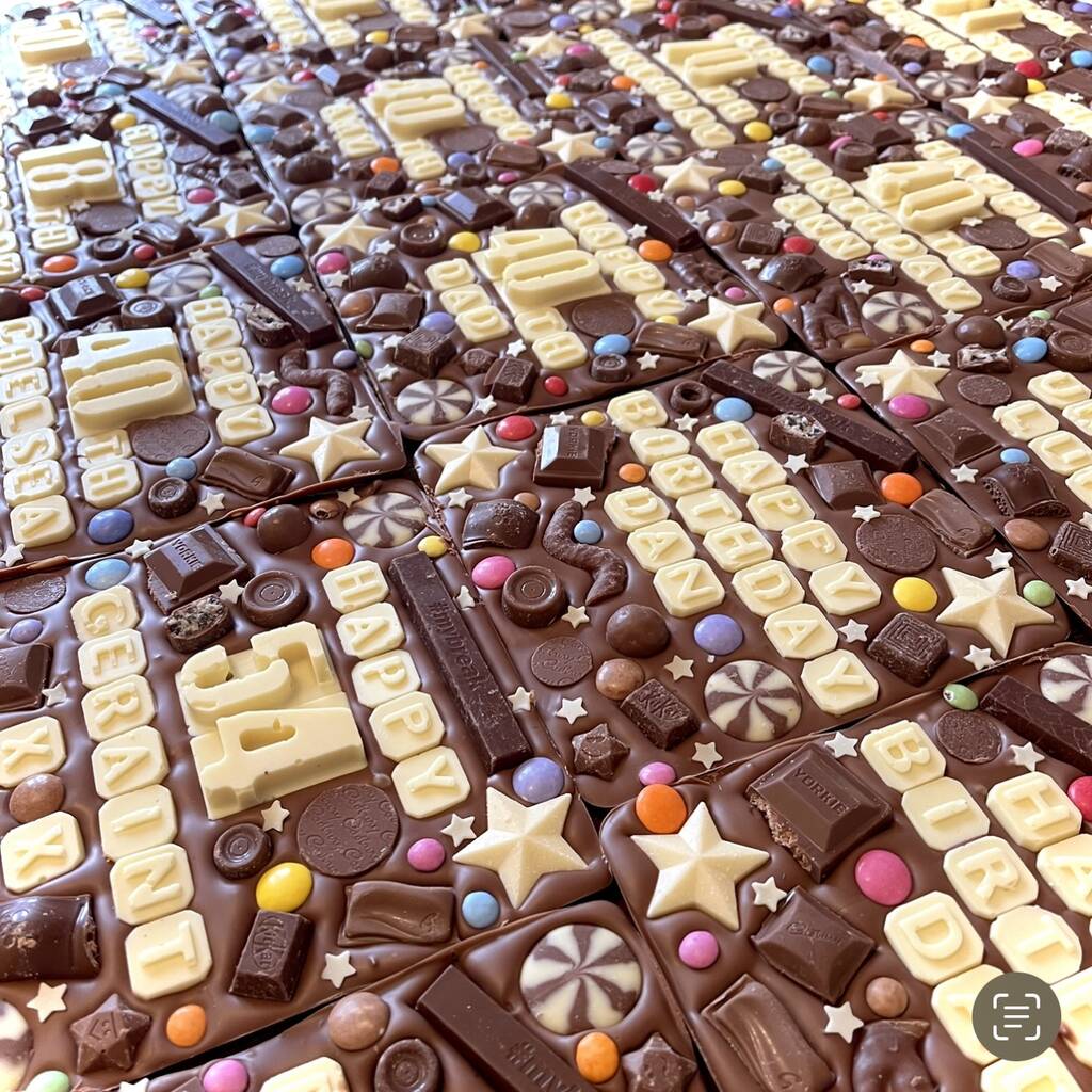 Personalised Message Chocolate Slab By Choc Til You Drop ...
