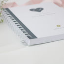 Personalised Heart Wedding Planner Handbook By Designed ...