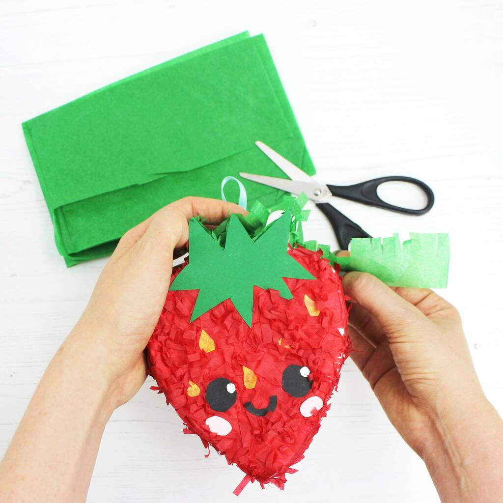 Strawberry Mini Pinata Craft Kit By Ellbie Co. | notonthehighstreet.com