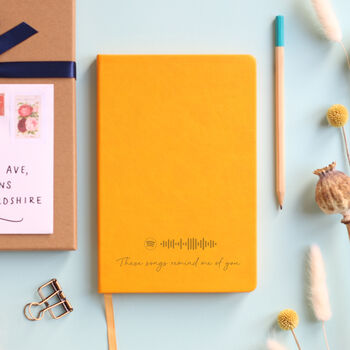Personalised Spotify Code Song Or Playlist Notebook By Betsy Benn ...