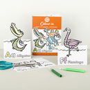 Colour In Card Book Pop Up Animal Alphabet By Eggnogg Ltd ...