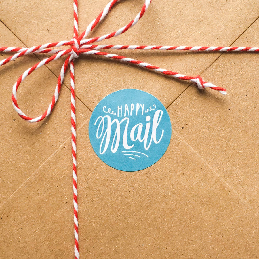 'happy mail' mail day gift stickers by love one another paper co ...