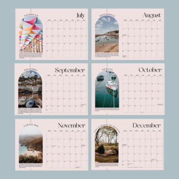 2024 Calendar | Cornwall | Artist Collab | A4 By Good Tuesday