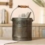 Country Kitchen Cutlery Caddy Bucket By Dibor | notonthehighstreet.com