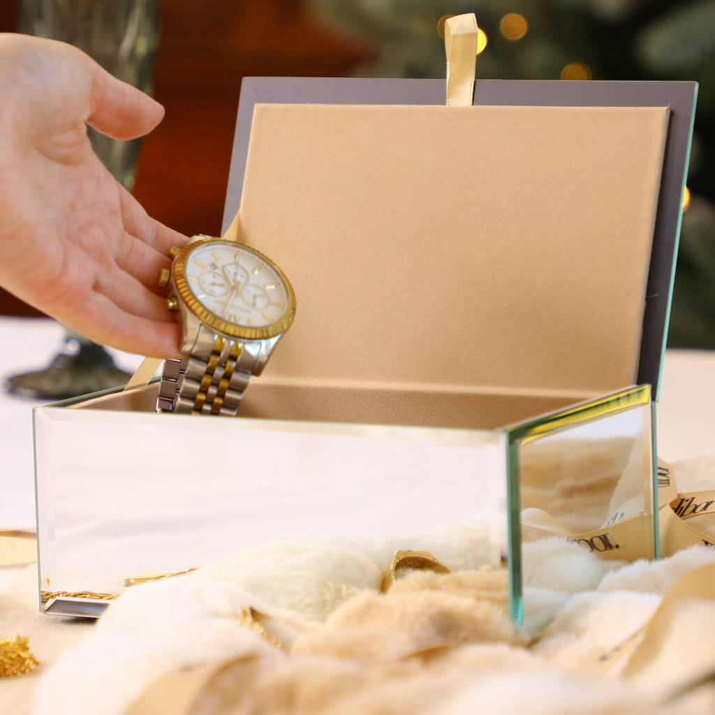 Personalised Mirror Jewellery Box By Dibor | notonthehighstreet.com