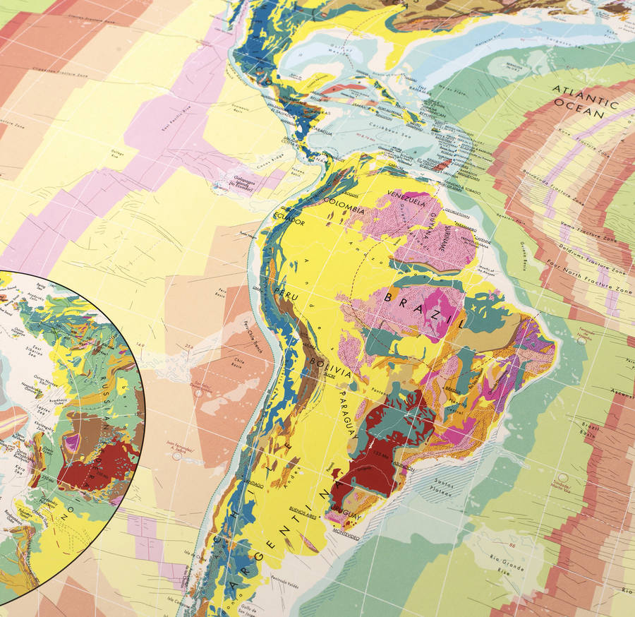 Geological Map Of The World - Map