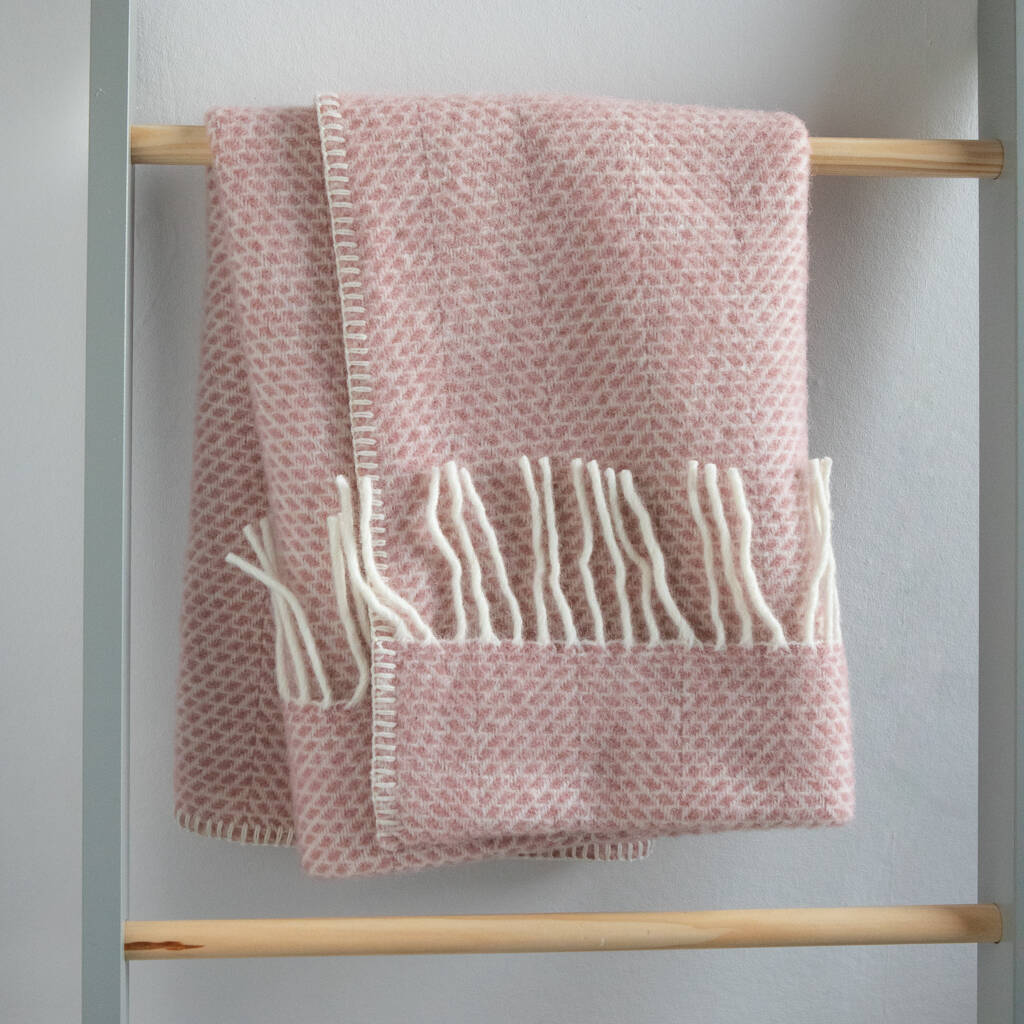 Pure New Wool Plain Pram Blankets By Lily&Kirkby | notonthehighstreet.com