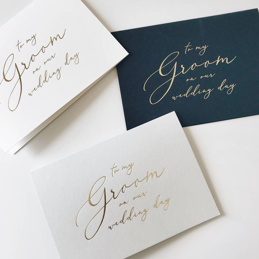 to my groom wedding card by eliza may prints | notonthehighstreet.com