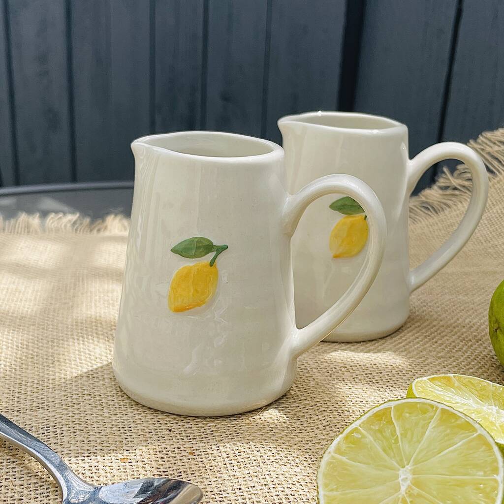 Lemon Mini Jug By The Alphabet Gift Shop