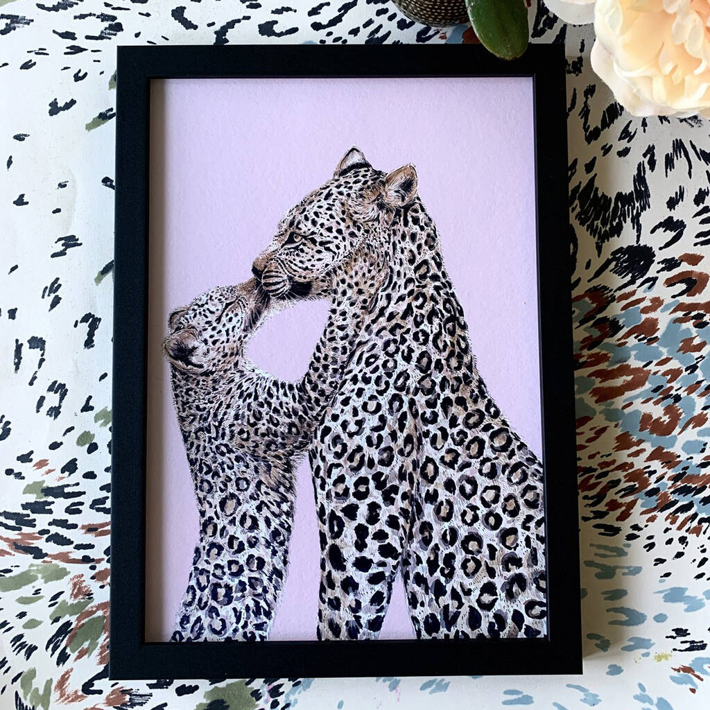 leopard kiss by max made me do it | notonthehighstreet.com