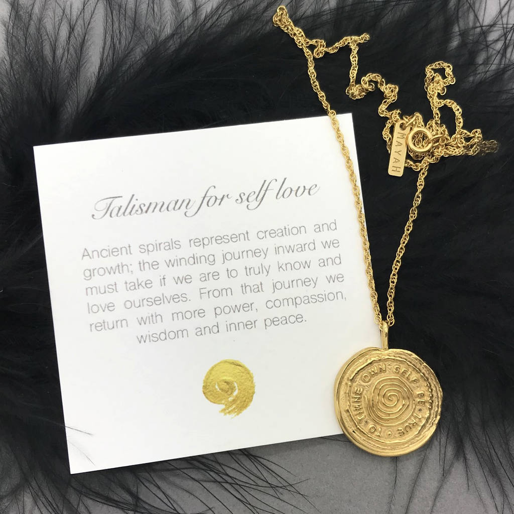 Gold Self Love Talisman By Maya H Jewellery | notonthehighstreet.com