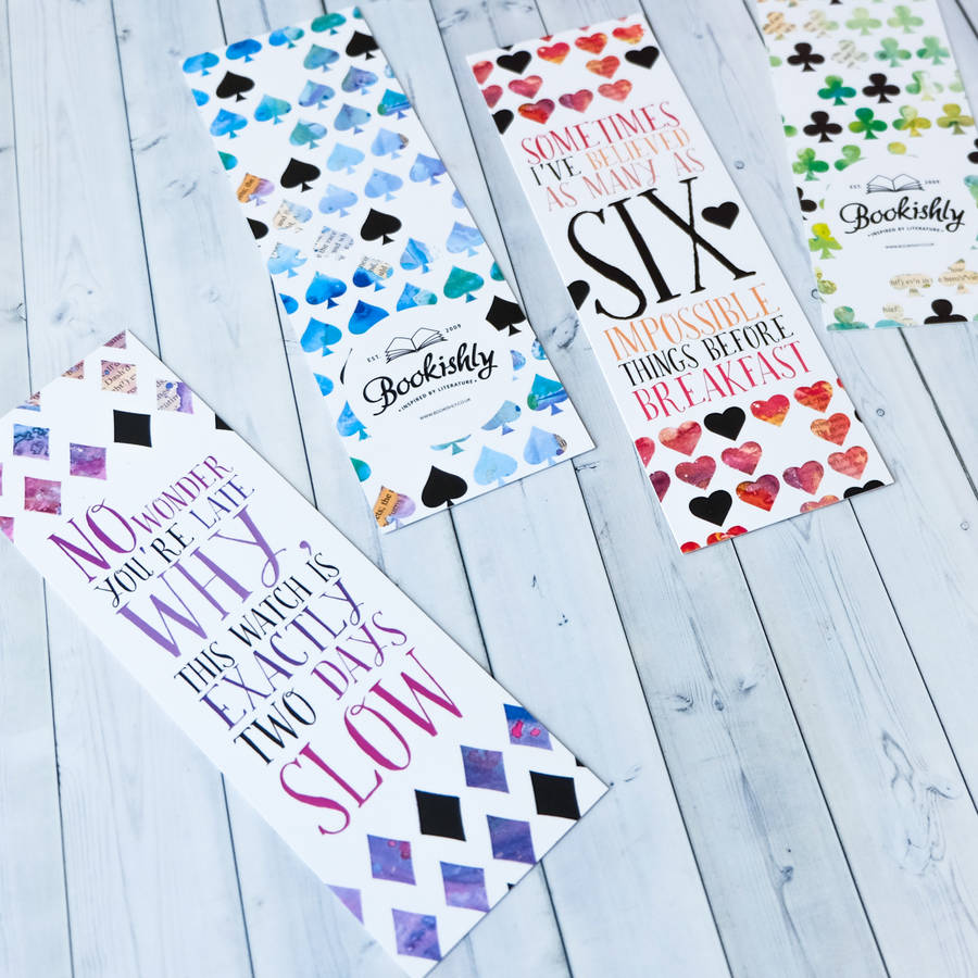 Alice In Wonderland Printable Bookmarks