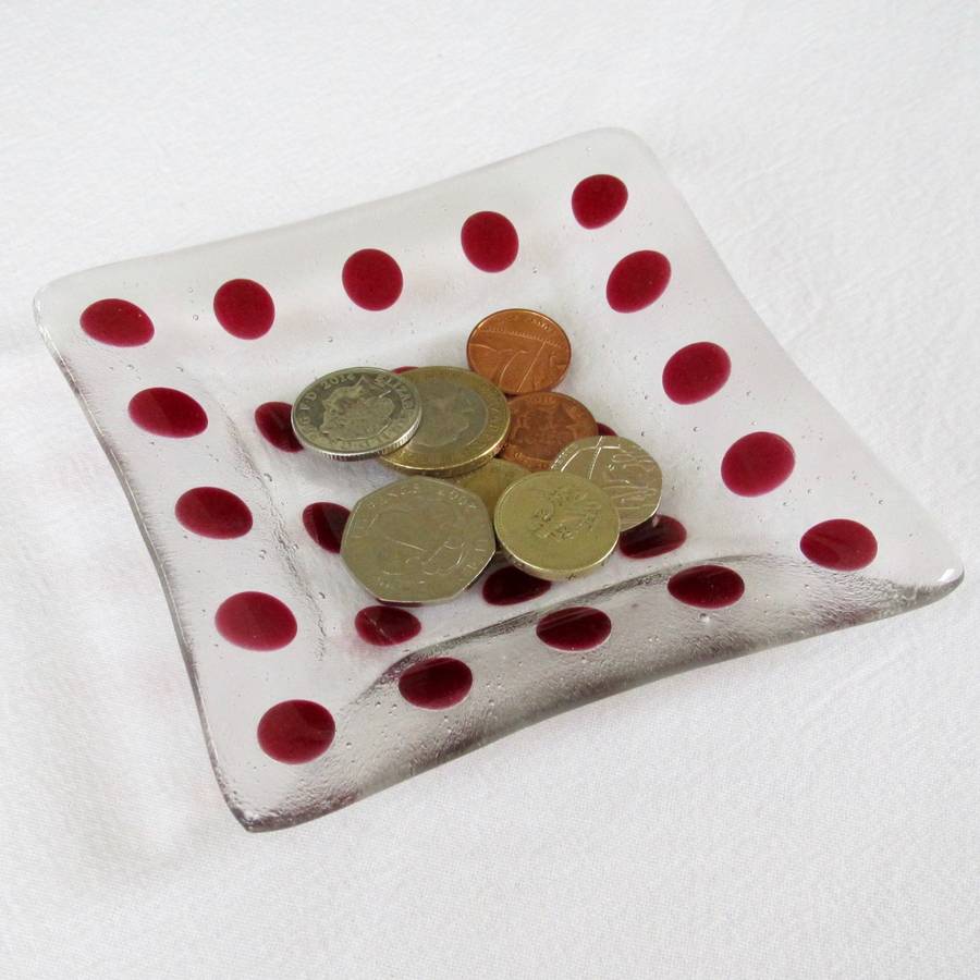 small handmade glass trinket dish by chapel cards | notonthehighstreet.com