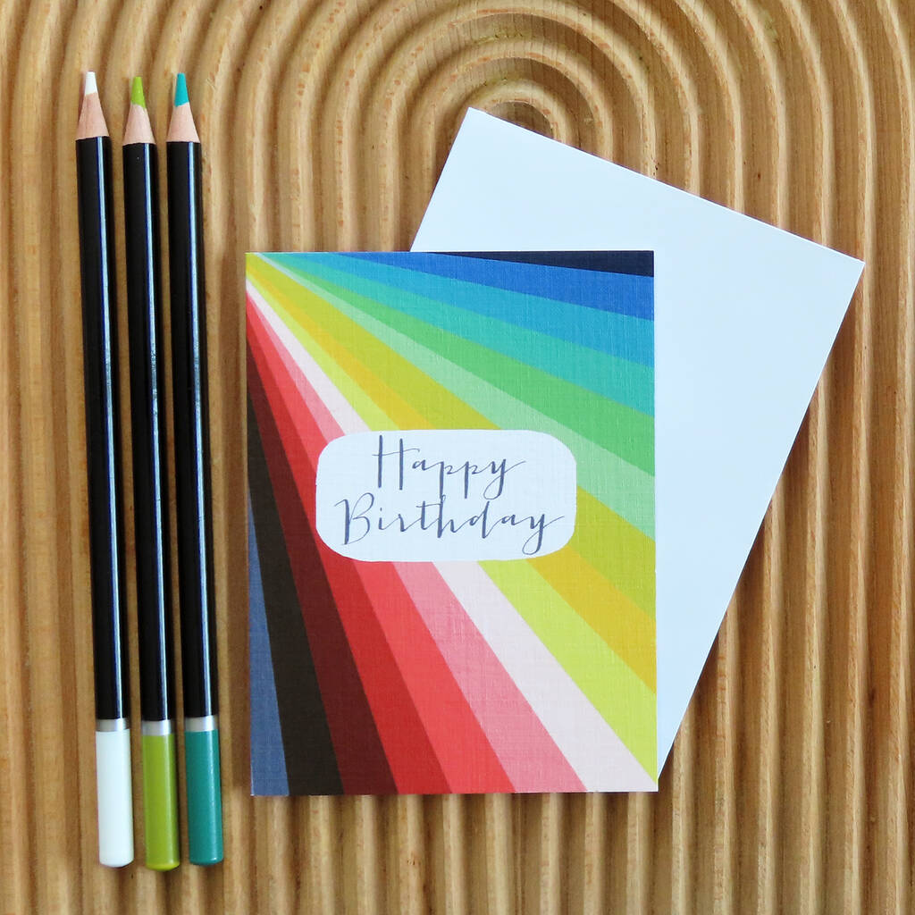 Mini Colourful Birthday Card By Kali Stileman Publishing