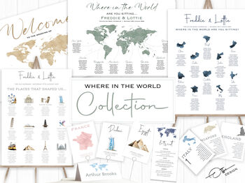 Travel Themed Wedding Table Numbers By Ottie Design ...