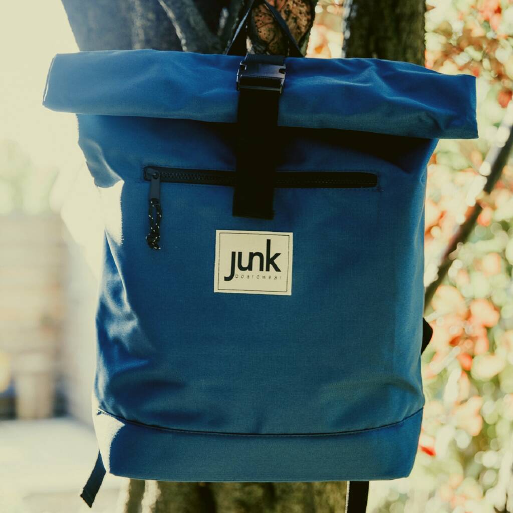 Recycled Roll Top Rucksack By Junkbox Apparel | notonthehighstreet.com