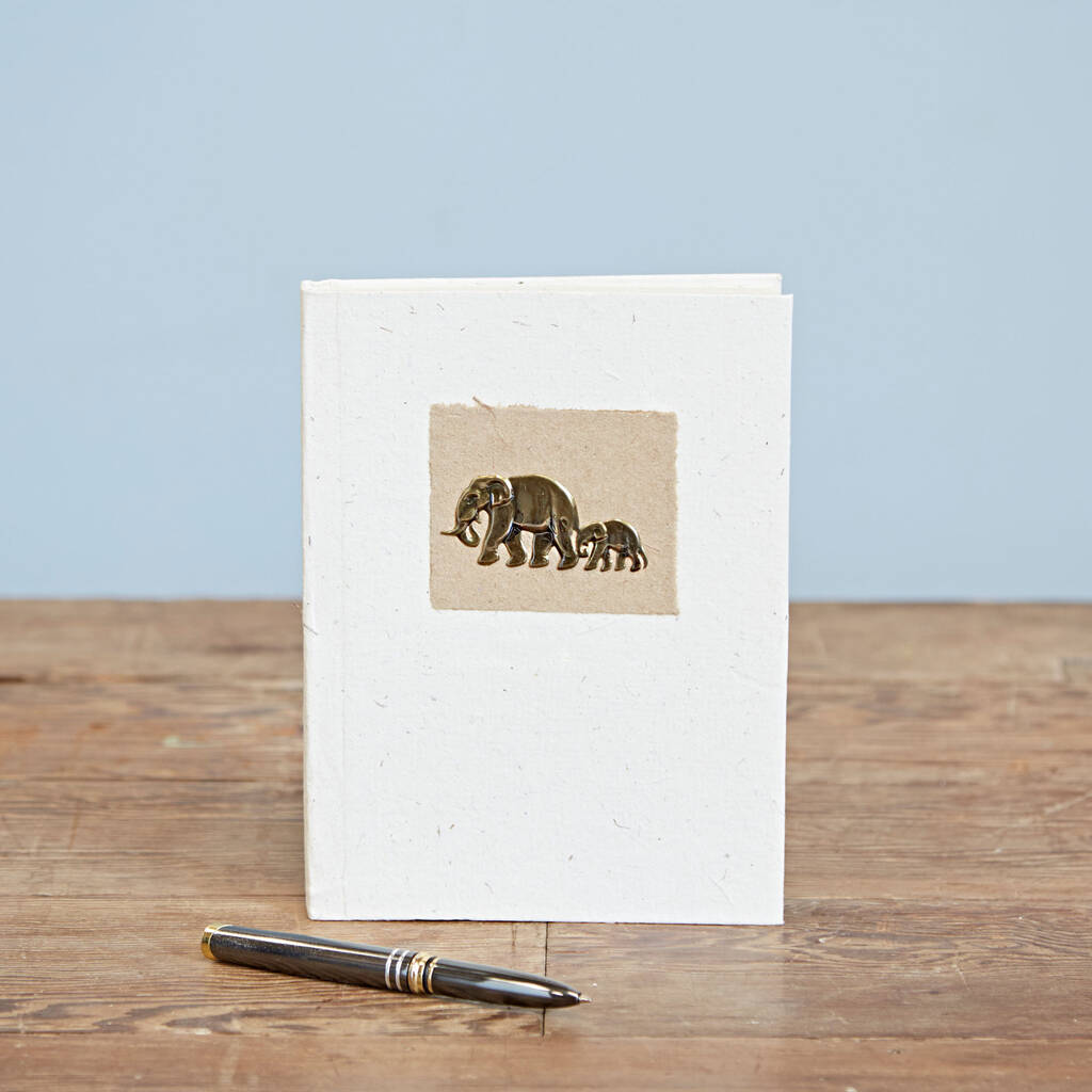 Handcrafted Elephant Dung Notebooks By Paper High | notonthehighstreet.com