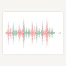 your song soundwave typography print by dinkit | notonthehighstreet.com