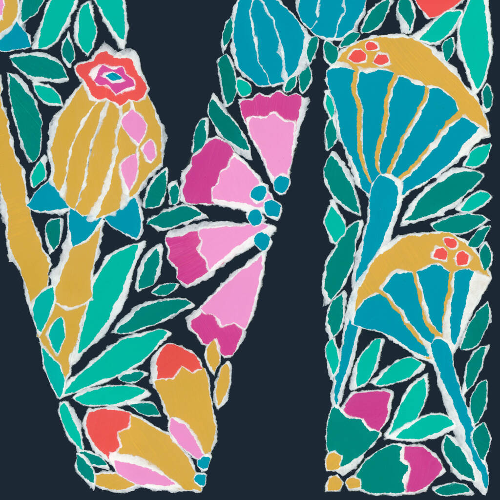 Letter M Original Artwork By jessica graham