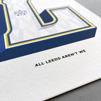 Leeds, A To Z Football Prints And Posters By Dinkit ...
