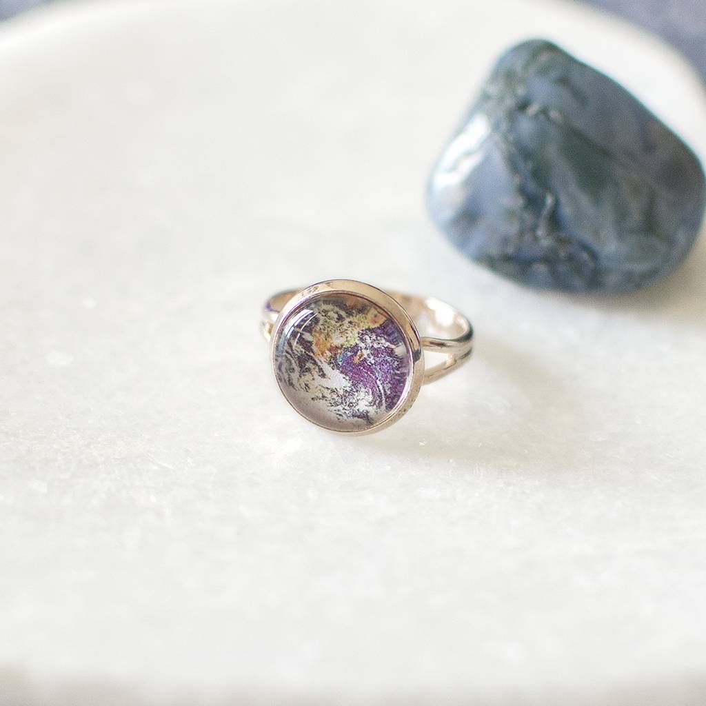 rose gold earth ring by juju treasures | notonthehighstreet.com
