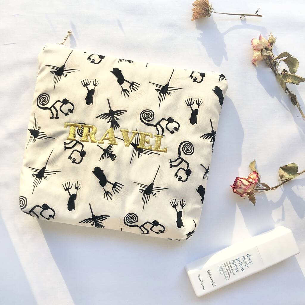 Personalised Pouch, Padded Pouch, Travel Pouch By Mustard Monday