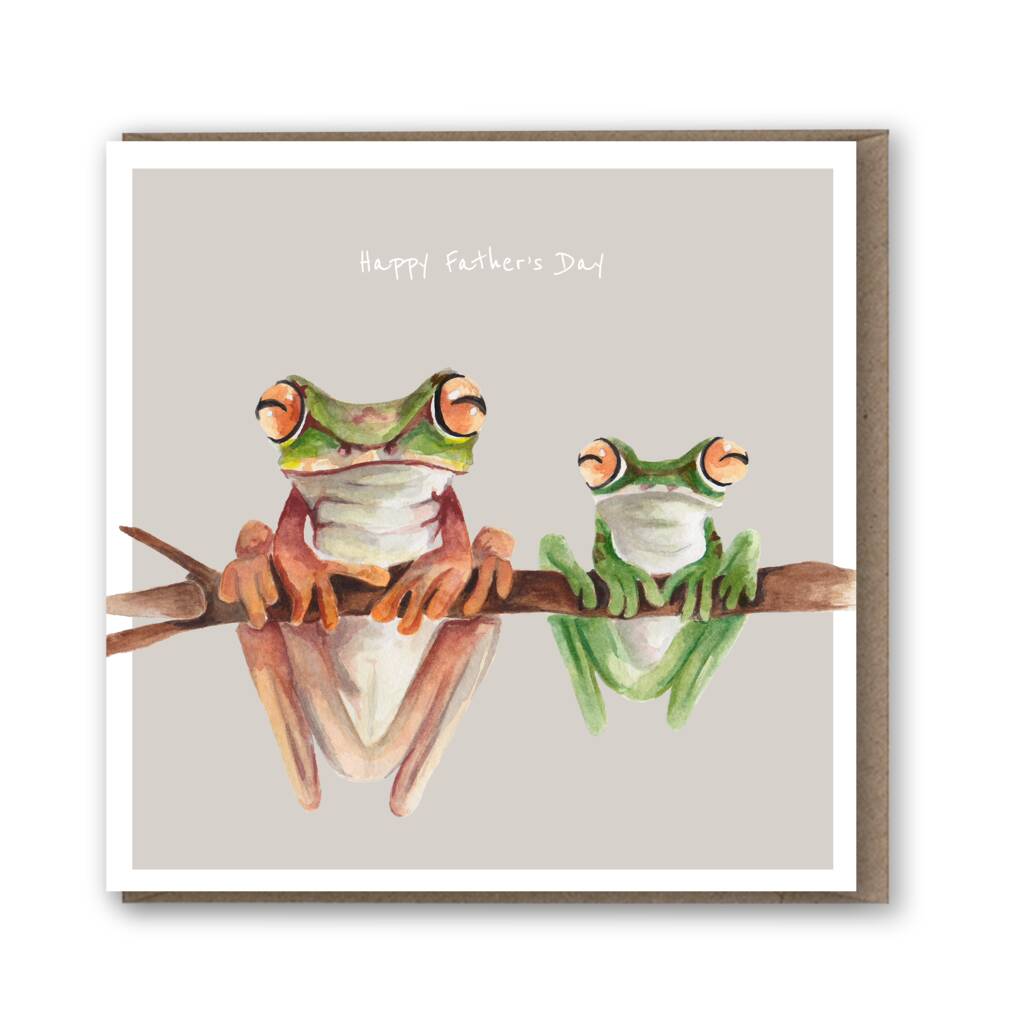 Father's Day Frog Card By lil wabbit | notonthehighstreet.com