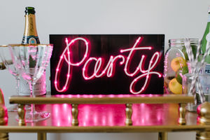 Party Light Up LED Sign By Magpie Decor | notonthehighstreet.com