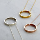 Personalised Thread Through Circle Necklace By Posh Totty Designs ...