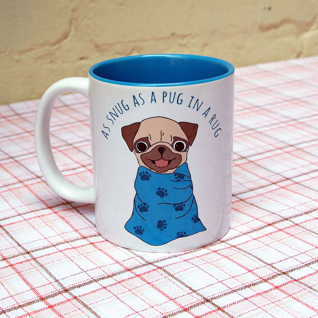 snug pug mug by dead good dog | notonthehighstreet.com